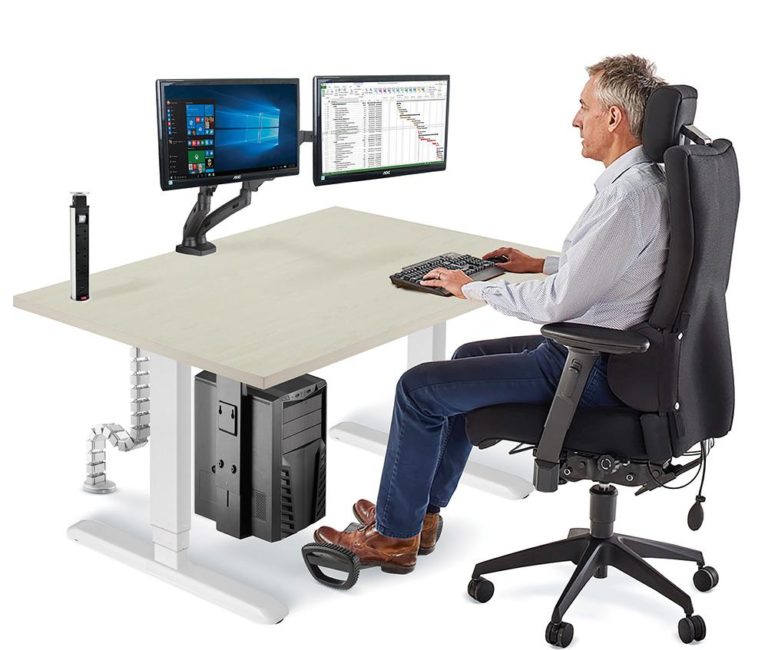 FRR02 Ergonomic Under desk Foot Rest / Foot Rocker 2-in-1 Tilt ± 45 ...
