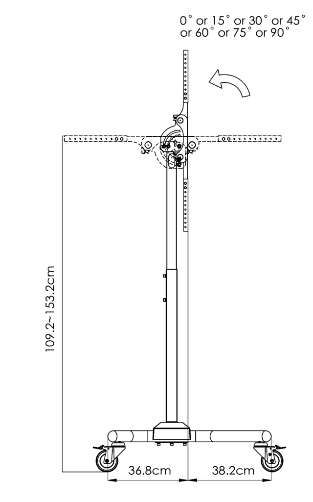 FS1060-series Interactive Touchscreen Trolley for 50" to 120" LED/LCD ...