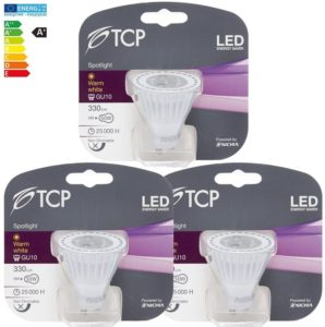 TCP 5W GU10 LED Bulb Warm White 330lm 40W-50W Halogen (pack size ...