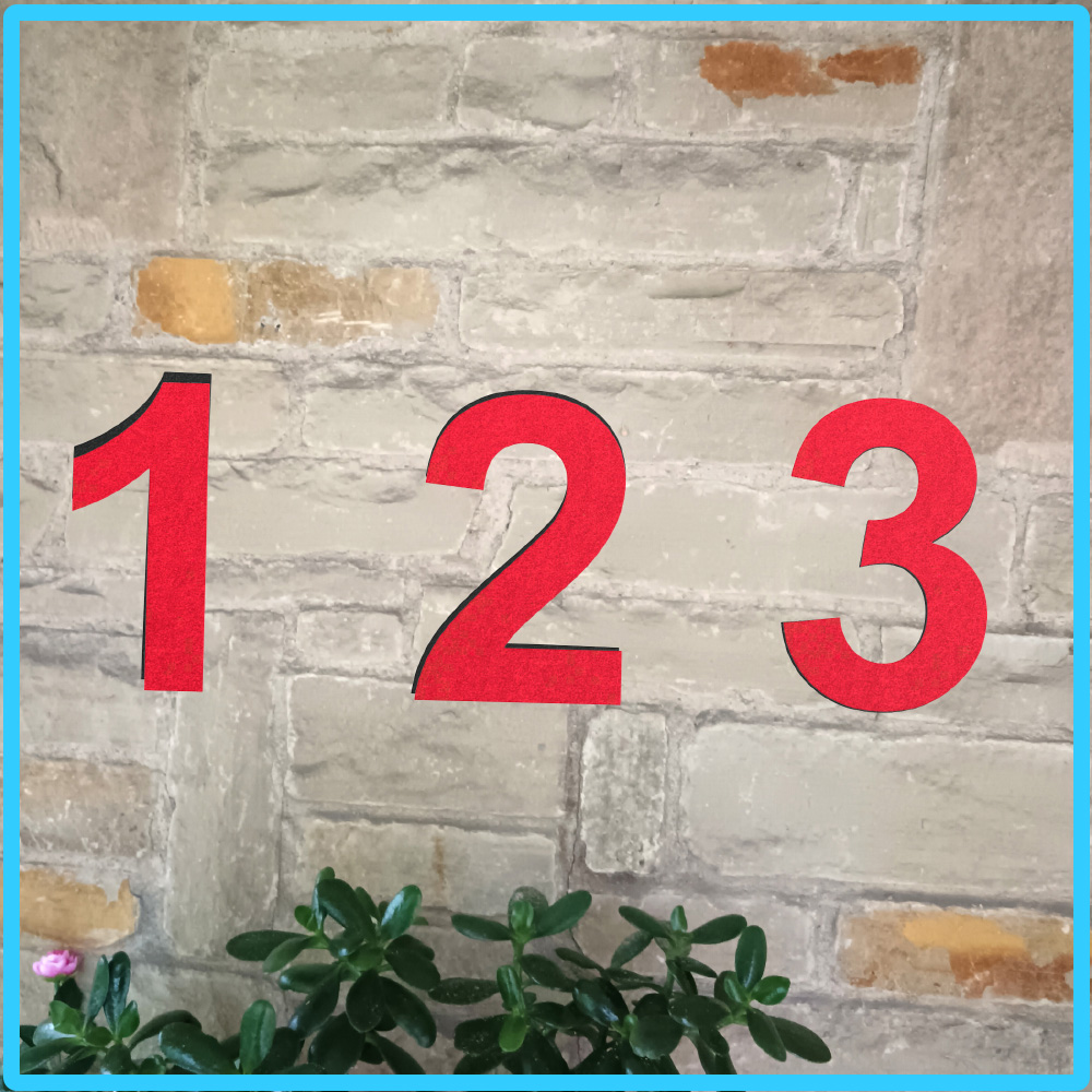 Large A4 Size Letters and Numbers Signage (Colour/Pack Size Variation ...